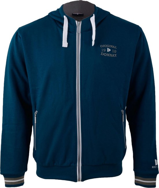 Donnay Heavy Full Zip - Sporttrui - Mannen - Maat S - Donkerblauw | bol.com