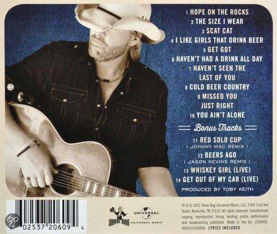Toby Keith - Hope On The Rocks, Toby Keith | CD (album) | Muziek | bol