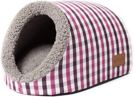 Petlando kattenmand Borneo roze geruit | bol.com