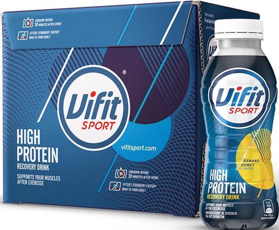 Vifit Sport Proteine Drank - Banaan Honing - 6 x330ml | bol