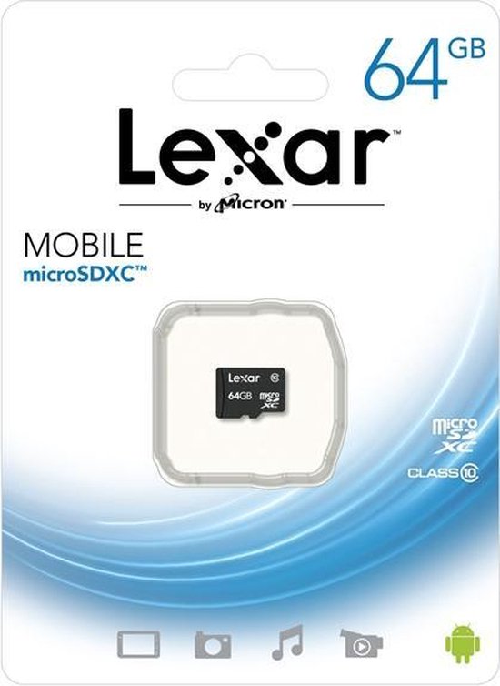 Lexar Mobile MicroSD kaart 64GB met SD adapter | bol