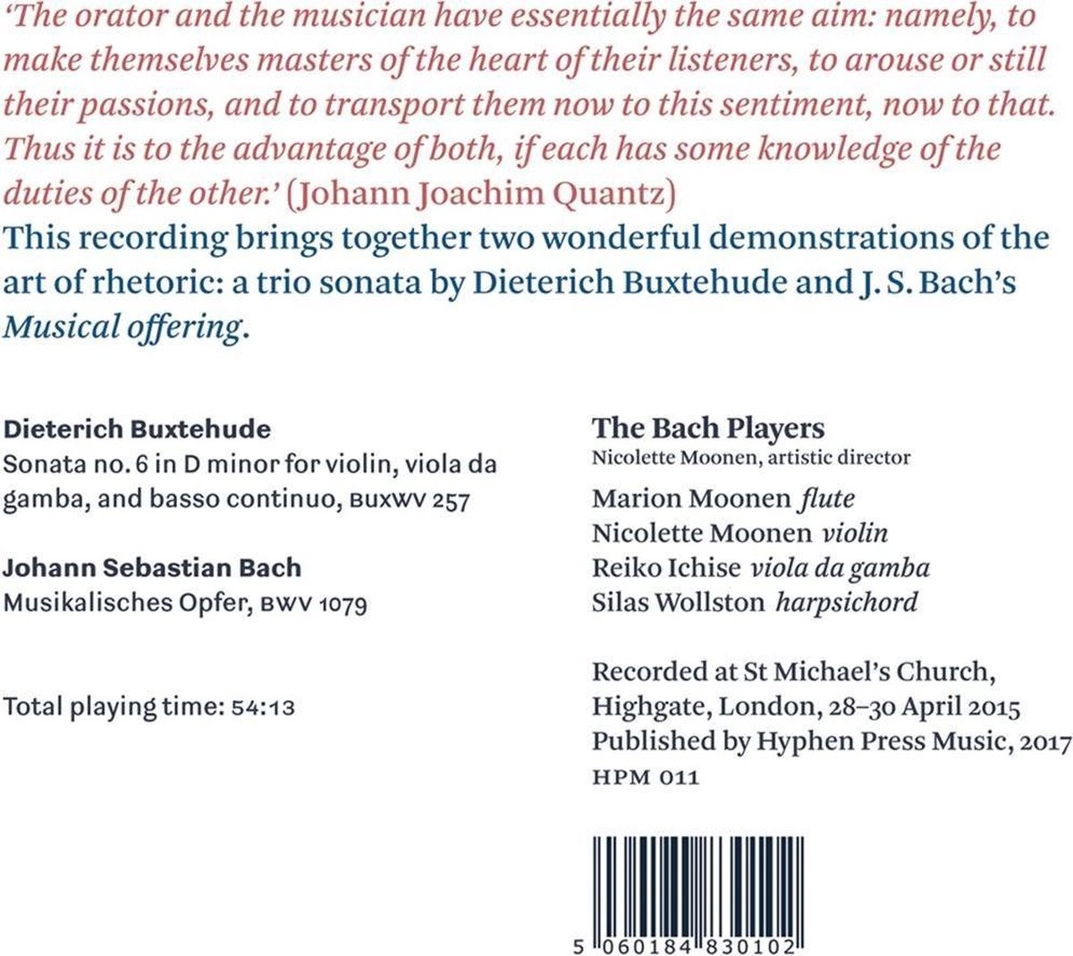 Musical Offering, The Bach Players | CD (album) | Muziek | bol.com