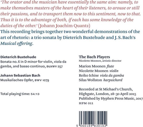 Musical Offering, The Bach Players | CD (album) | Muziek | bol.com