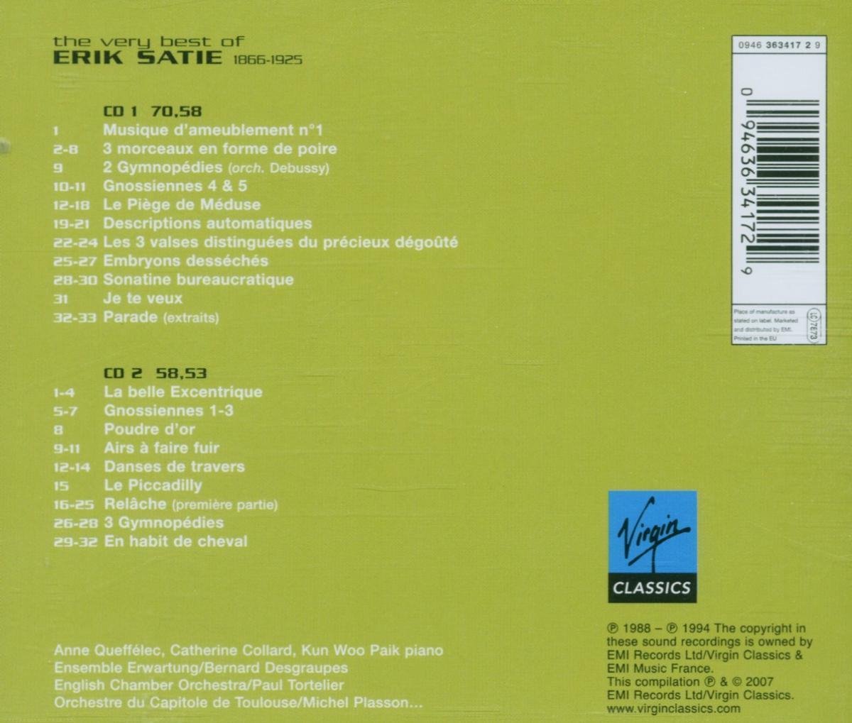 The Very Best Of Satie, Various | CD (album) | Musique | bol.com