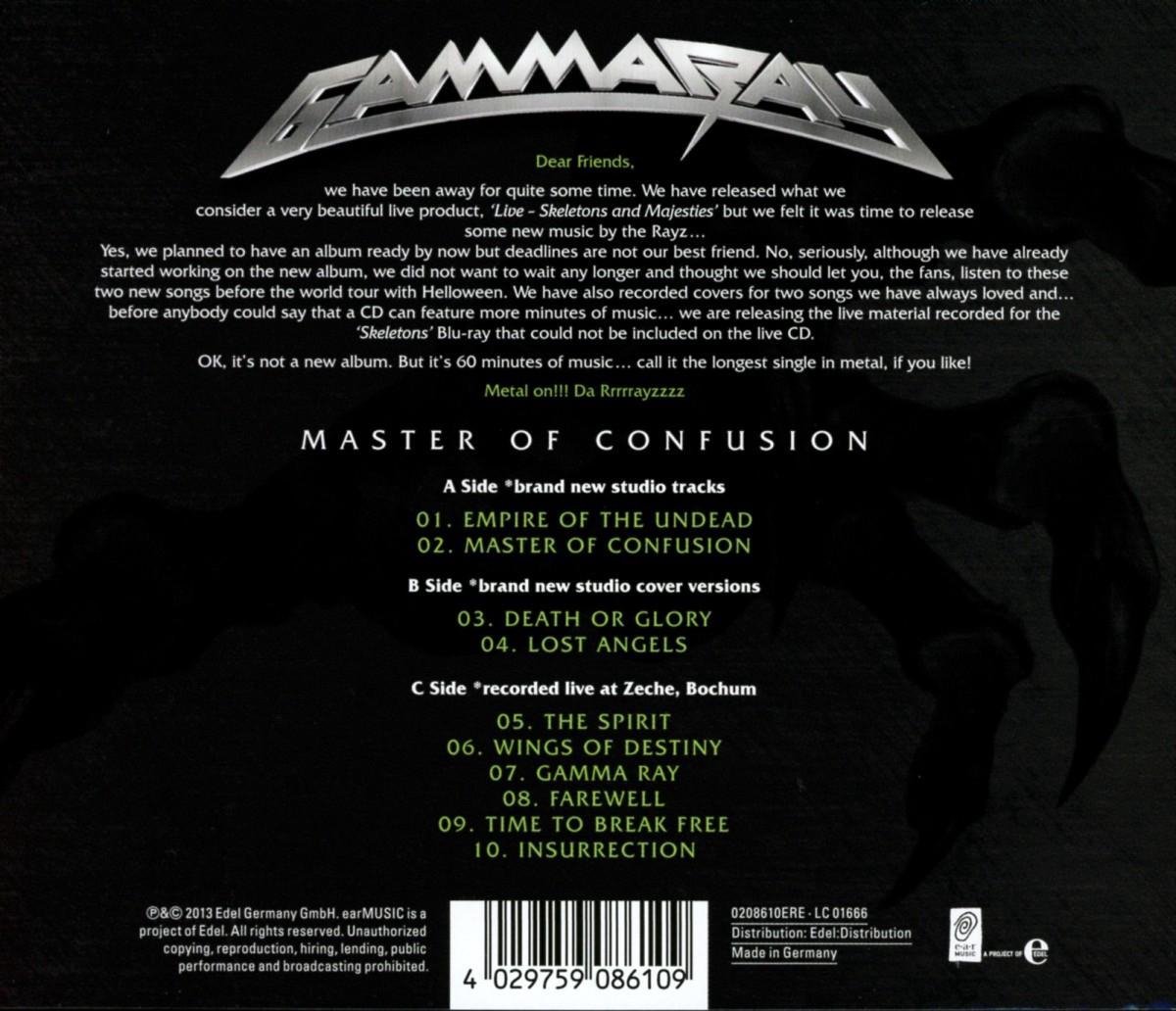 Master Of Confusion, Gamma Ray | CD (album) | Muziek | bol.com
