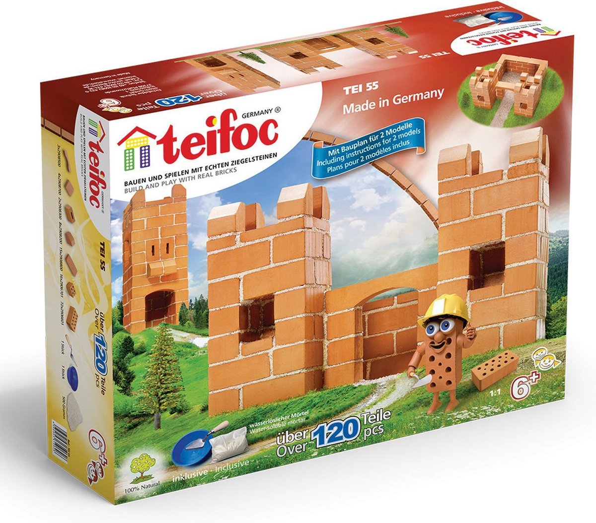 Teifoc Bouwdoos - Kasteel - Inclusief Cement Kom, Troffel en Cement ...