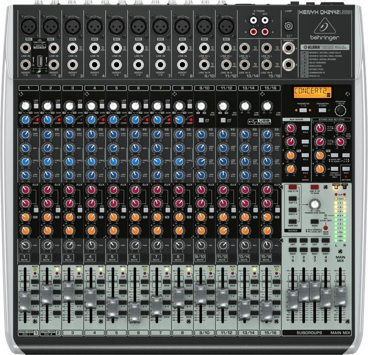 Behringer QX2442USB mengpaneel 24 kanalen | bol.com