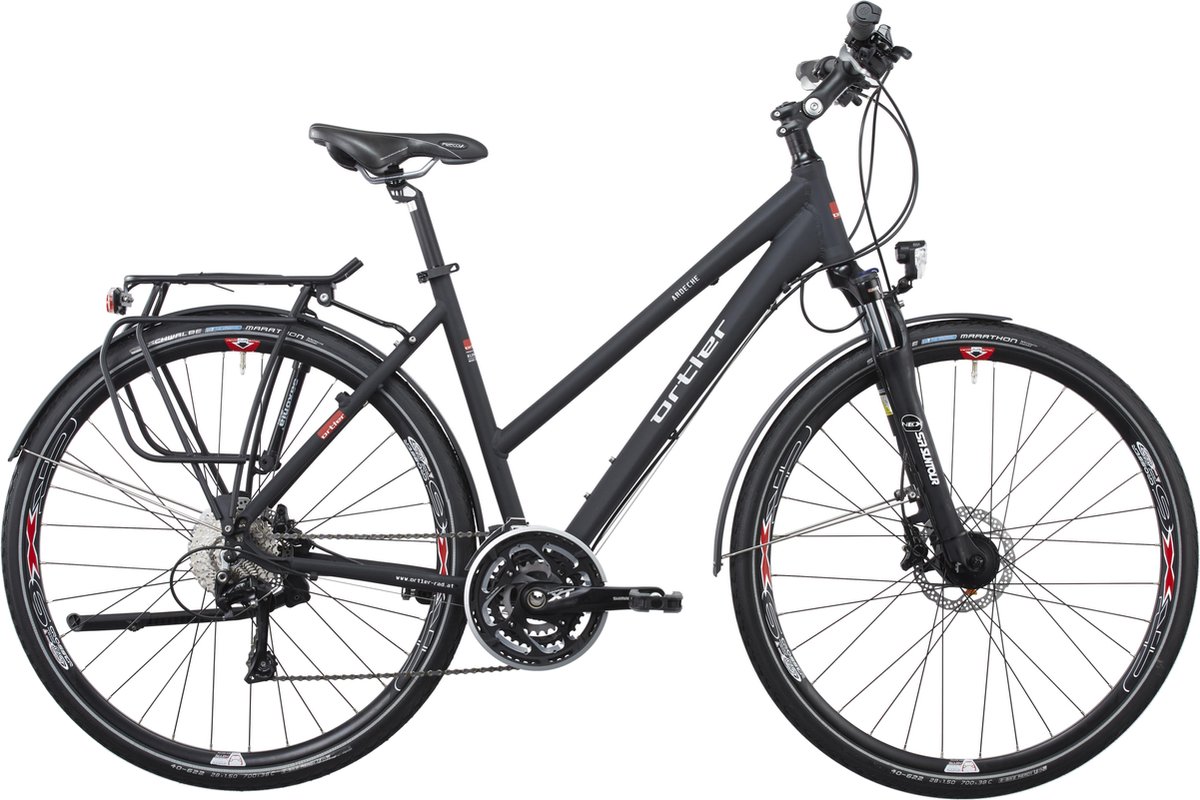 Ortler Ardeche toerfiets Dames zwart Framemaat 45 cm | bol