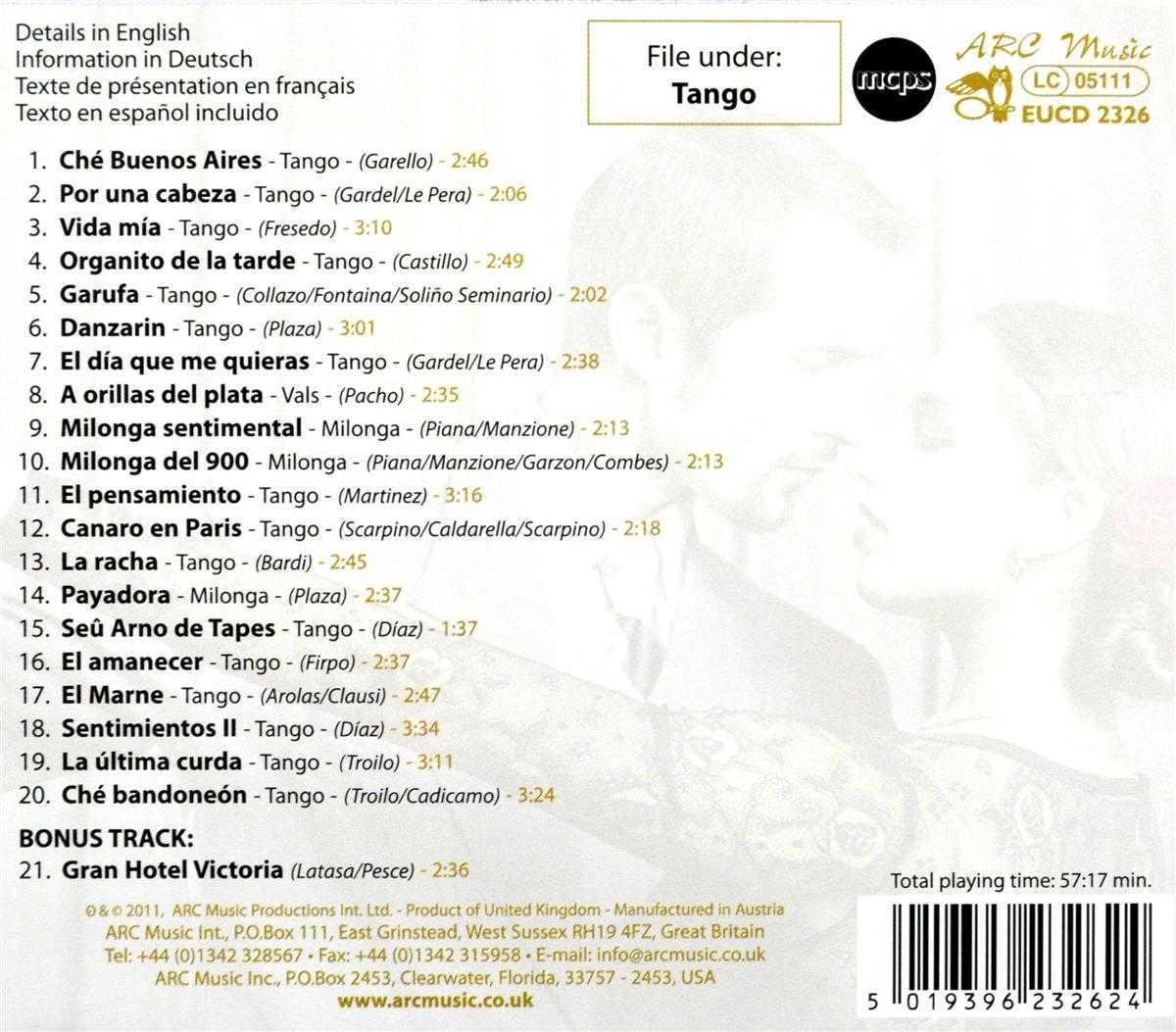 20 Best Of Classical Tango, Trio Hugo Diaz | CD (album) | Muziek | bol.com