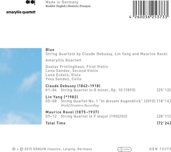 Bluestring Quartets, Amaryllis Quartett | CD (album) | Muziek | bol