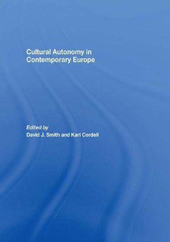 Cultural Autonomy in Contemporary Europe (ebook) | 9781317968504 ...