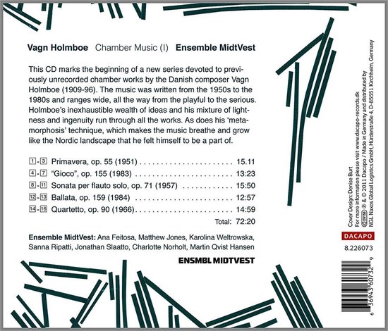 Ensemble MidtVest - Chamber Music (CD), Ensemble Midtvest | Muziek | bol