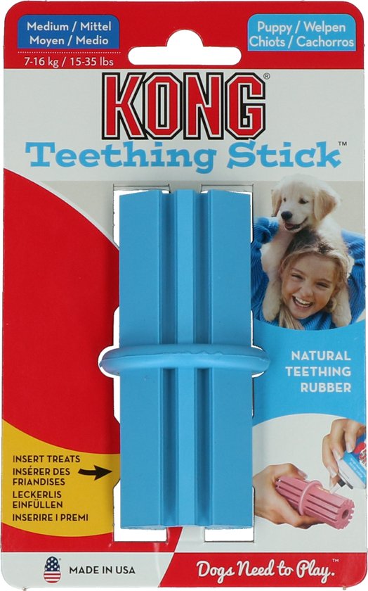 Kong Speeltje Teethingstick Puppy Assorti - Medium | bol