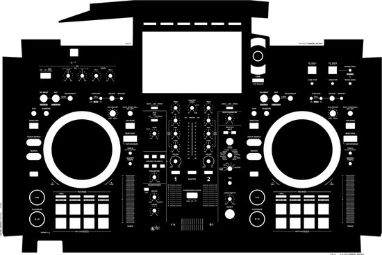 dj-skins Pioneer DJ - XDJ-RX3 Skin - Black - DJ-skin | bol