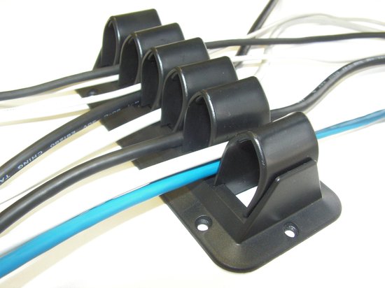 Cablegrips - Set 3 stuks Zwart - Kabels wegwerken - Kabel Management ...