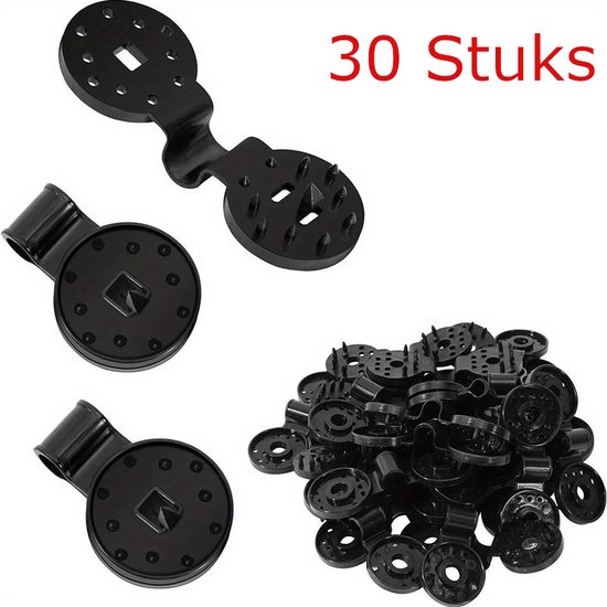 30 Bevestigingsclips - Schaduwdoek - Zeildoek Windscherm ...