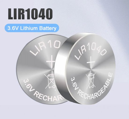 LIR1040 3.6V 35mAh - Ter vervanging CP1040 - Oplaadbaar- Headset ...