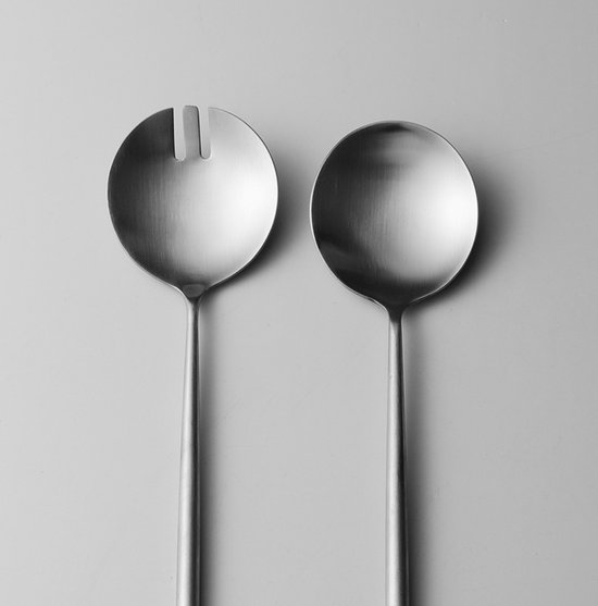 House of Husk Slabestek - Zilver Saladebestek - Opscheplepels - Salade ...