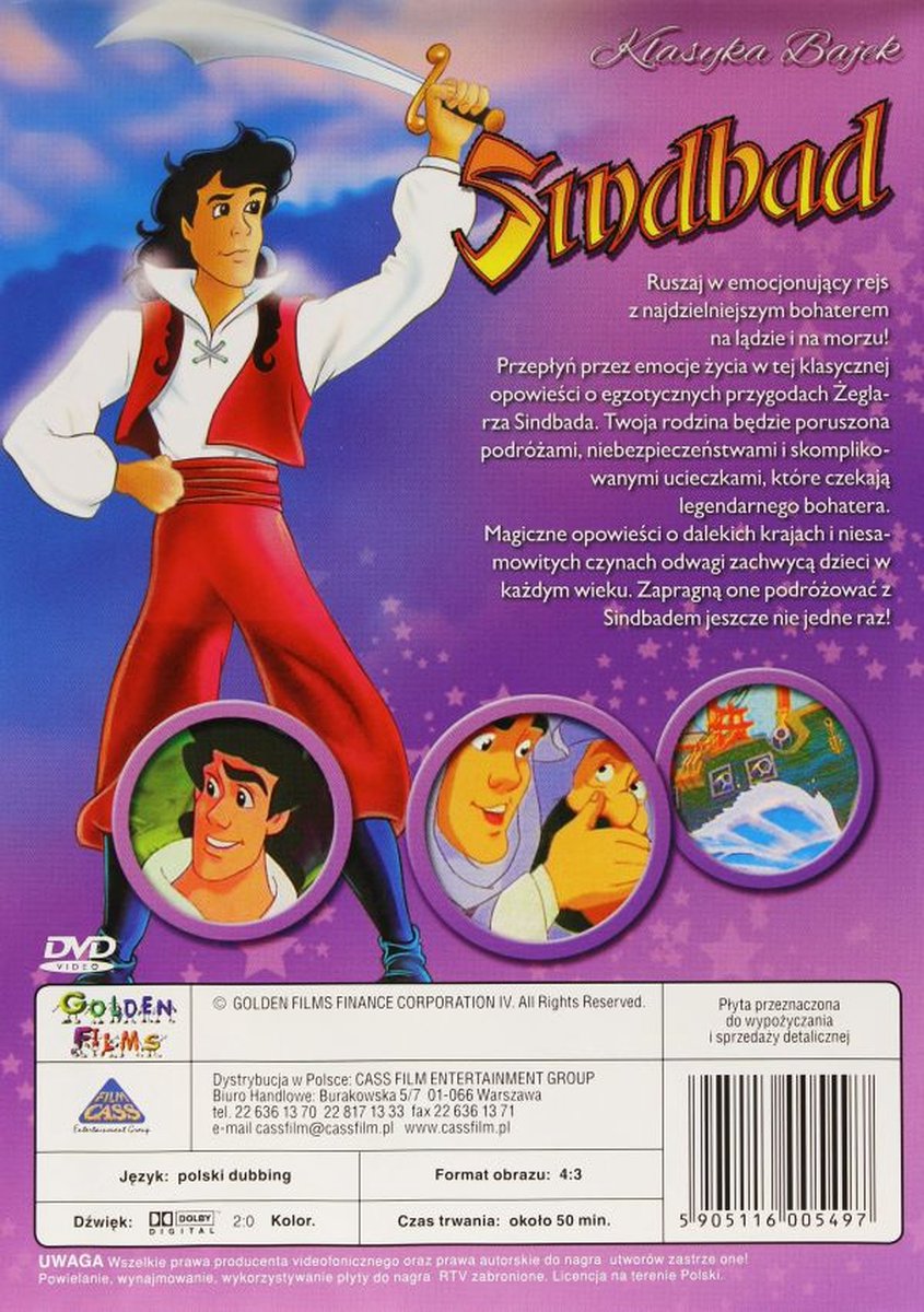 Sindbad (Cass Film) [DVD] (Dvd), Candice Bergen | Dvd's | bol