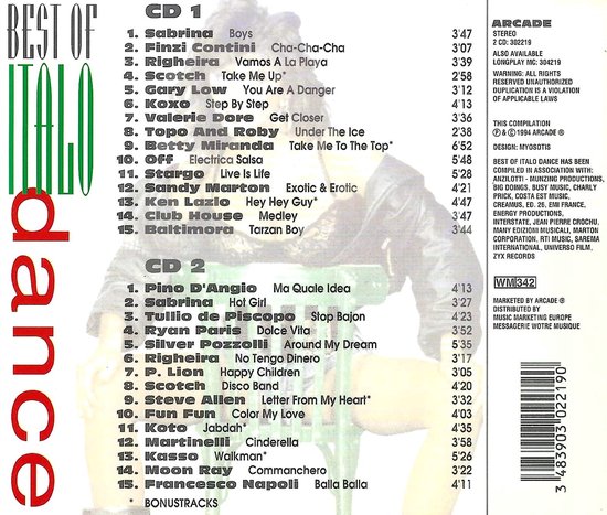 Best Of Italo Dance (2-CD), Various | Muziek | bol