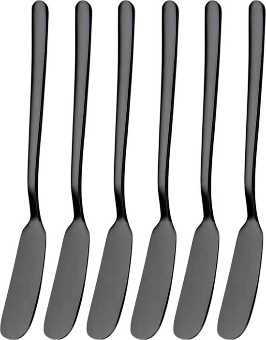 House of Husk Botermesjes Set - Zwart - RVS - Botermes - Smeermessen ...