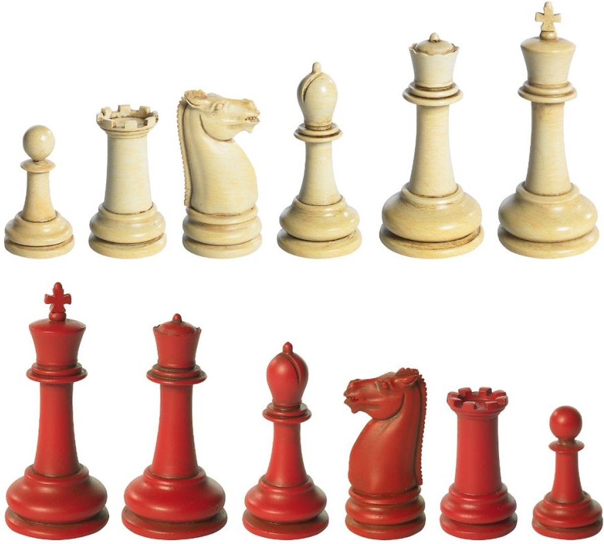 Authentic Models - Klassieke Staunton Schaakstukken - schaakset - Ivoor ...