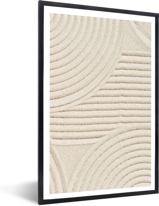 FrameYourWall® - Fotolijst met poster 80x120 - Beige - Modern - Natuur ...