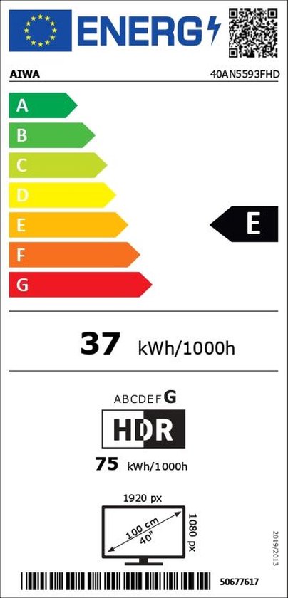 Aiwa 40AN5593FHD - LED TV - 40 inch - Full HD - Android | bol