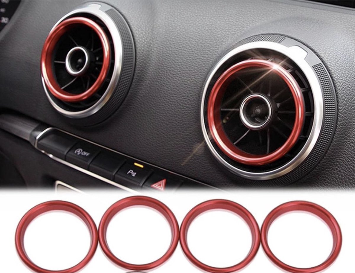 Luchtrooster Decoratie Ringen Aluminium Geschikt Voor Audi A3 8V S3 8V ...