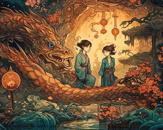 China Garden Adventure Art Print 40x50cm | Poster | bol.com