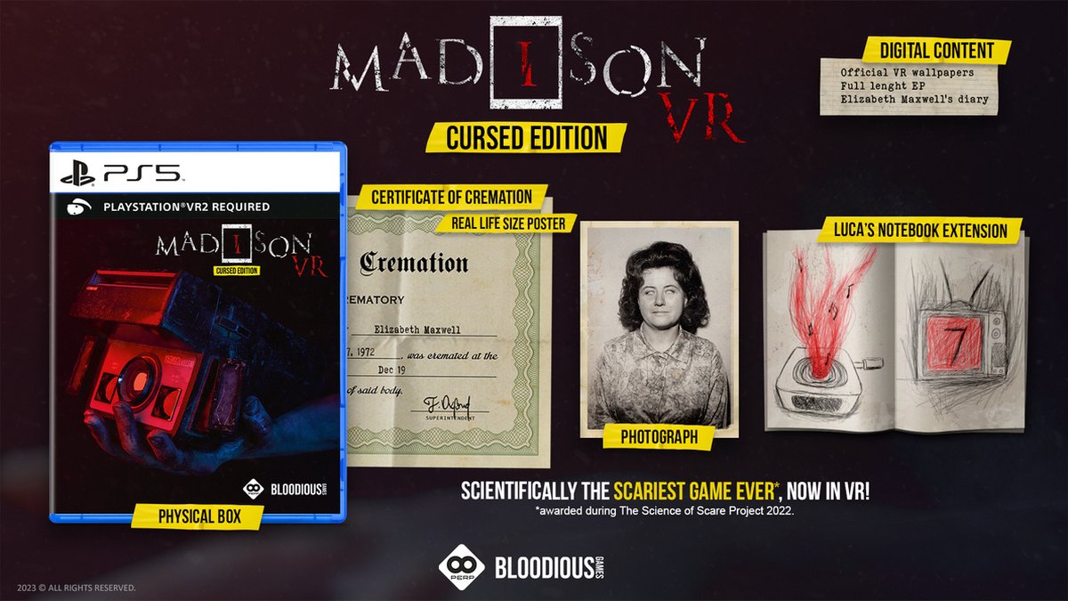 MADiSON VR: Cursed Edition - PS5 / PSVR2 | Games | bol
