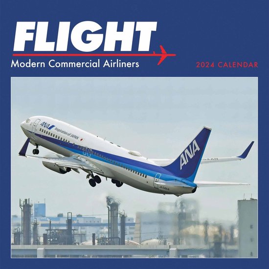 2024 Flight, Modern Commercial Airliners Wall Calendar, CAROUSEL ...