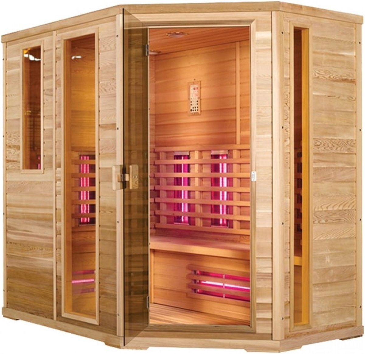 Novum Health Company 8 - Sauna d'angle infrarouge pour cinq personnes ...
