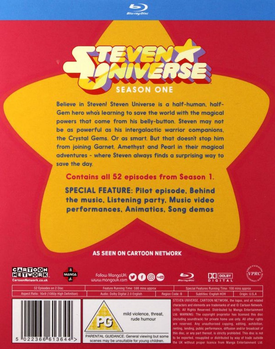 Steven Universe Season 1 (Blu-ray), Kate Micucci | Dvd's | bol