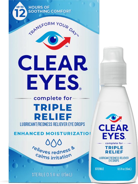 Clear Eyes - Triple Action - Redness Reliever Eye Drops - Verlichting ...