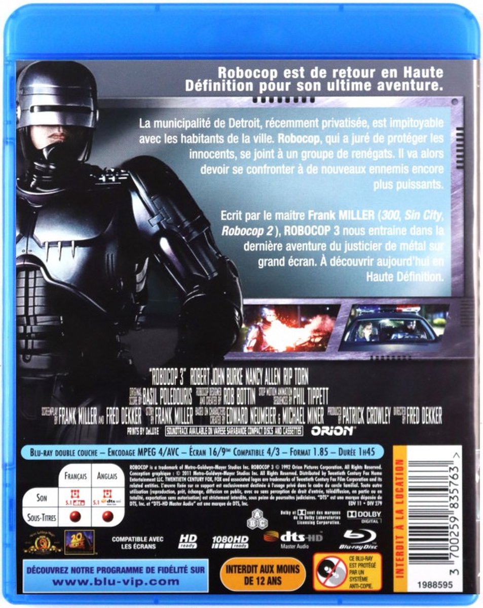 Robocop 3 (Blu-ray), Mario Machado | Dvd's | bol