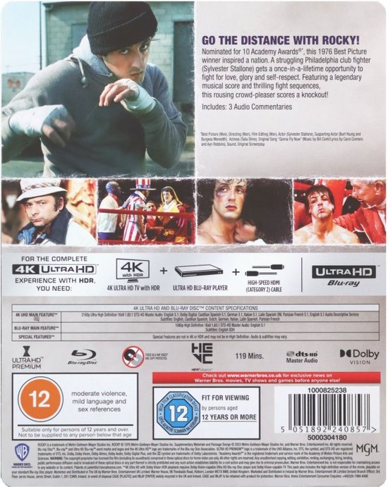 Rocky [Blu-Ray 4K]+[Blu-Ray], Burt Young | Dvd's | bol
