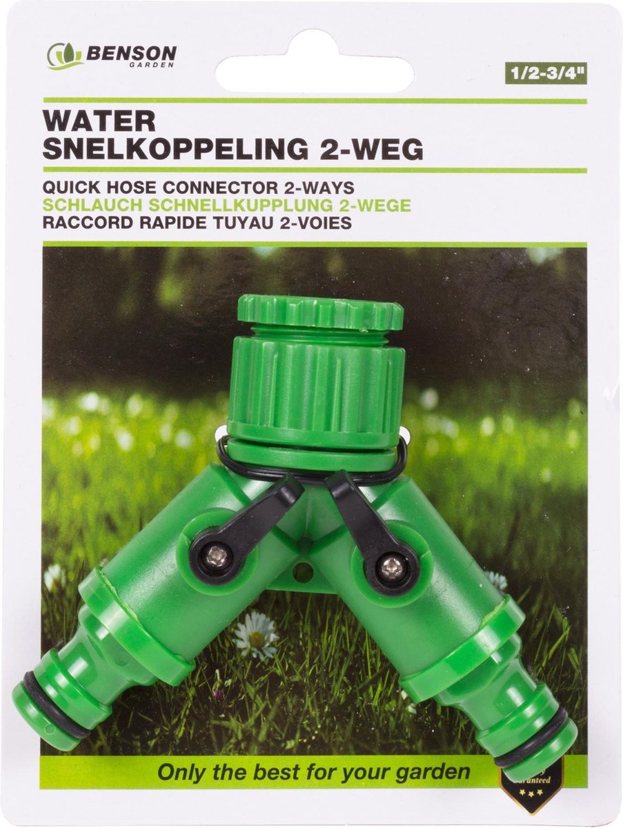 Benson Waterverdeler 2 Weg 1/2" - 3/4" Soft | bol