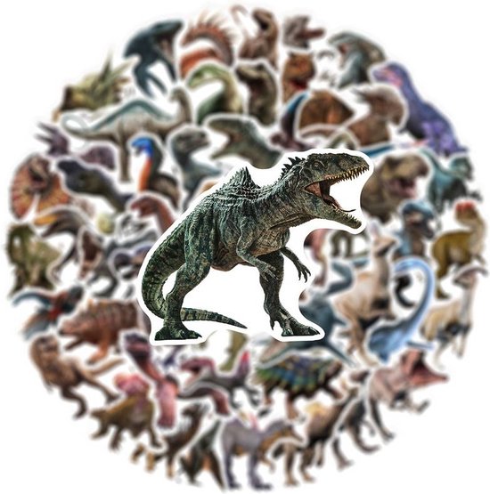 Dinosaurus stickers - 50 stuks! - set dinosaurusstickers - dino ...