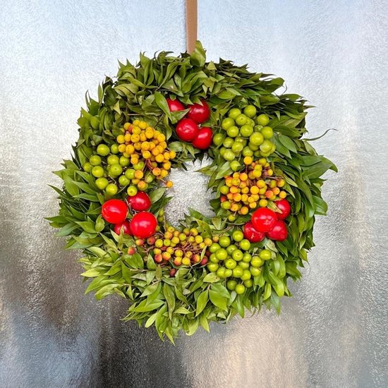 Echte Krans Mia | 30 cm Ø | Kranz Herbst | krans voor binnen en buiten ...