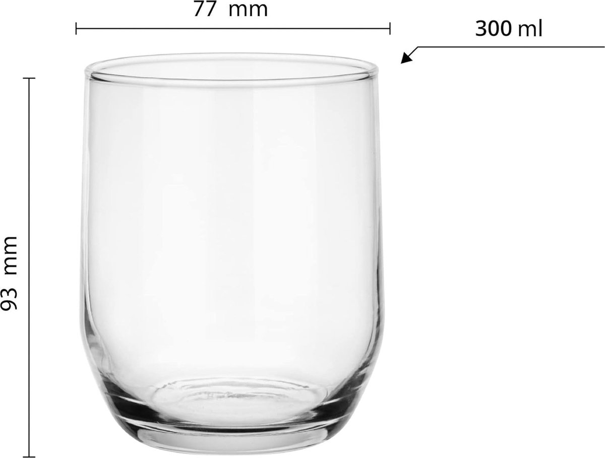 Set de Verres à Verres à cocktail de 0 litre , Verres à eau, lavables au... | bol.com