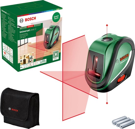 Bosch UniversalLevel 2 - Kruislijnlaser - Inclusief Opbergetui ...
