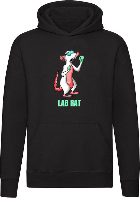 Lab rat Hoodie - wetenschap - scheikunde - dieren - student ...