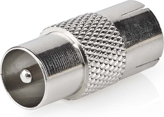 Nedis Satelliet- en Antenne-Adapter - IEC (Coax) Male - IEC (Coax) Female - Vernikkeld... | bol