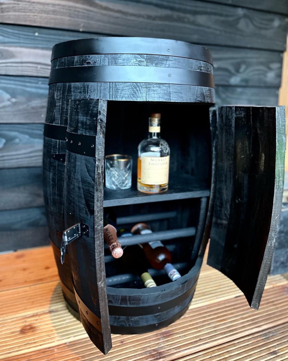 Drankkast 110 liter dark - Wijnrek - Wijnvat - Wijnopslag - Wijnton ...