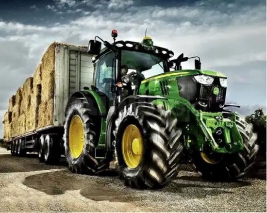 Traktor - John Deere - Diamond Painting - 50x65 - ronde steentjes | bol