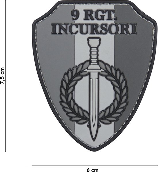Embleem 3D PVC RGT Incursori grijs | bol