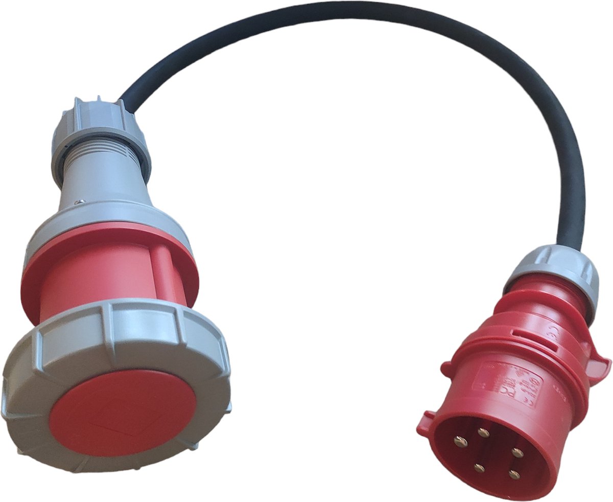 CEE verloopkabel 32A - 63A 400V 1 meter lang | bol.com