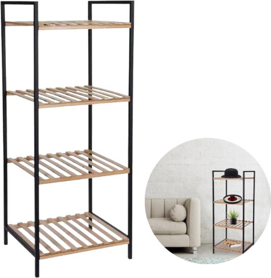 Stevig Badkamerrek - Badkamer Rek - Opbergrek - Badkamerkast - Met 4 ...