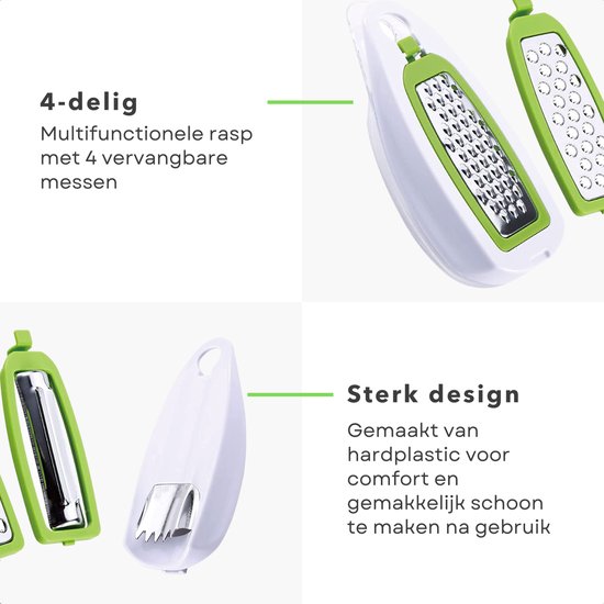 Magic Rasp - Raspen - 4 Soorten - Mandolines - Mandoline Set ...